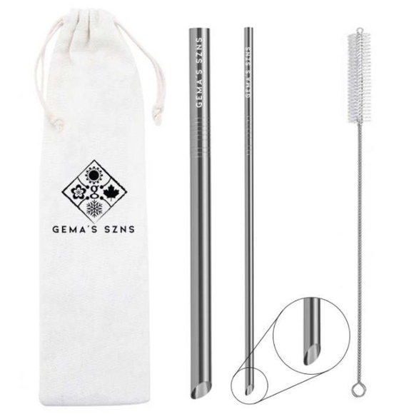 Kitchen | Reusable Stainless Steel Boba Straw Set | Poshmark